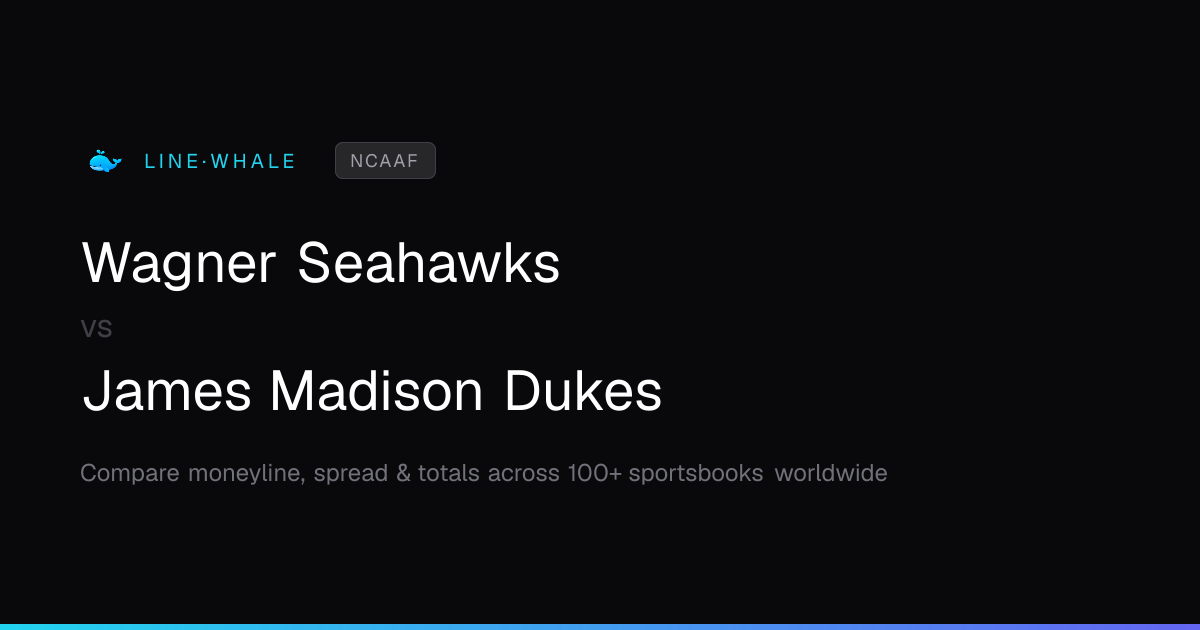 Wagner Seahawks Vs James Madison Dukes Odds Ncaaf Linewhale